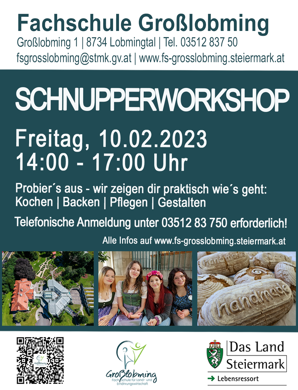 Schnupperworkshop - Fachschulen Land Steiermark